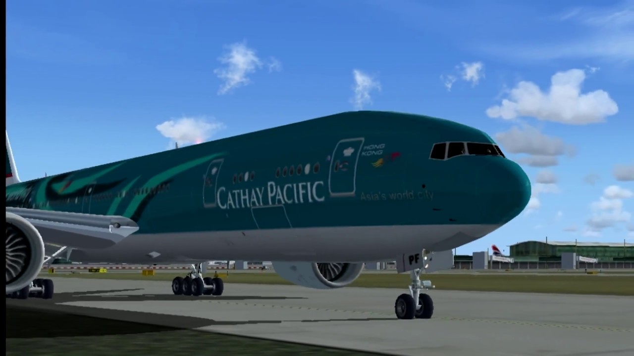FSX 國泰倫敦希思羅前往香港 Cathay Pacific London Heathrow to Hong Kong - YouTube
