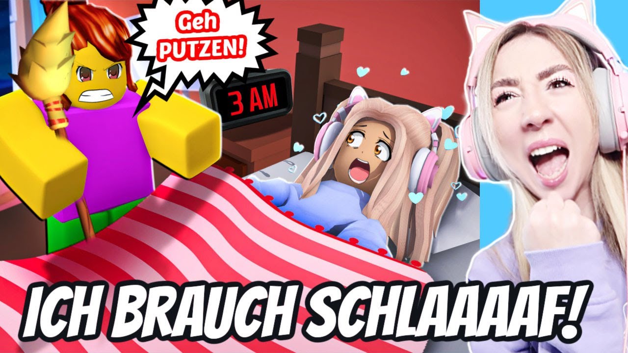 Beki spielt need more sleep deutsch in roblox (niemals clean with me 3 ...