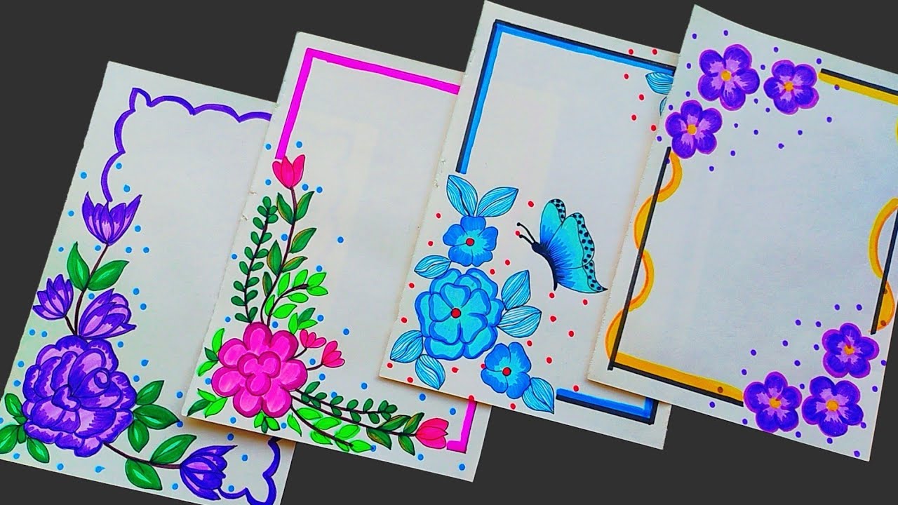 First Page Design For School Project/File Decoration Ideas/Border ...
