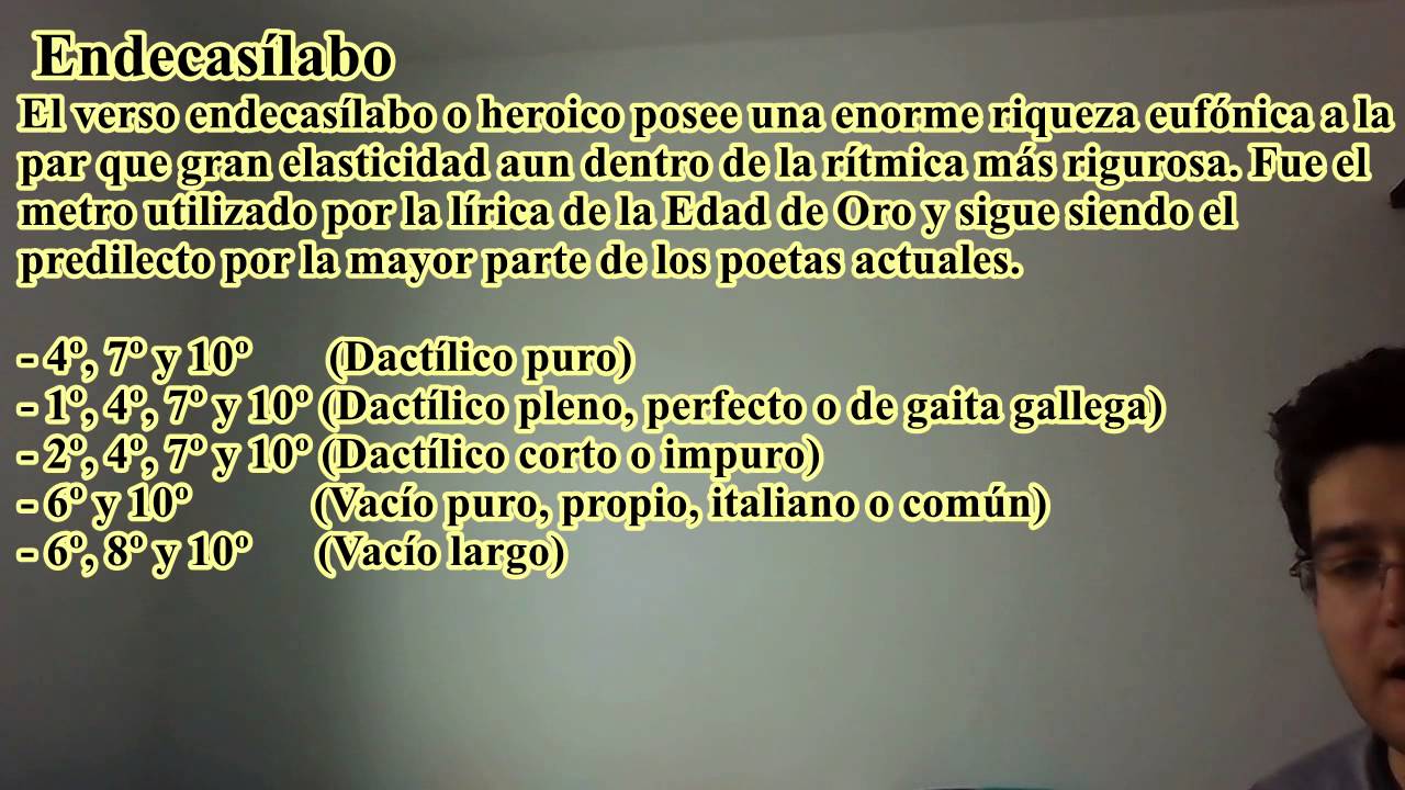Poesía Fácil #43 Acentuación rítmica versal ~ Endecasílabo 3ª parte ...