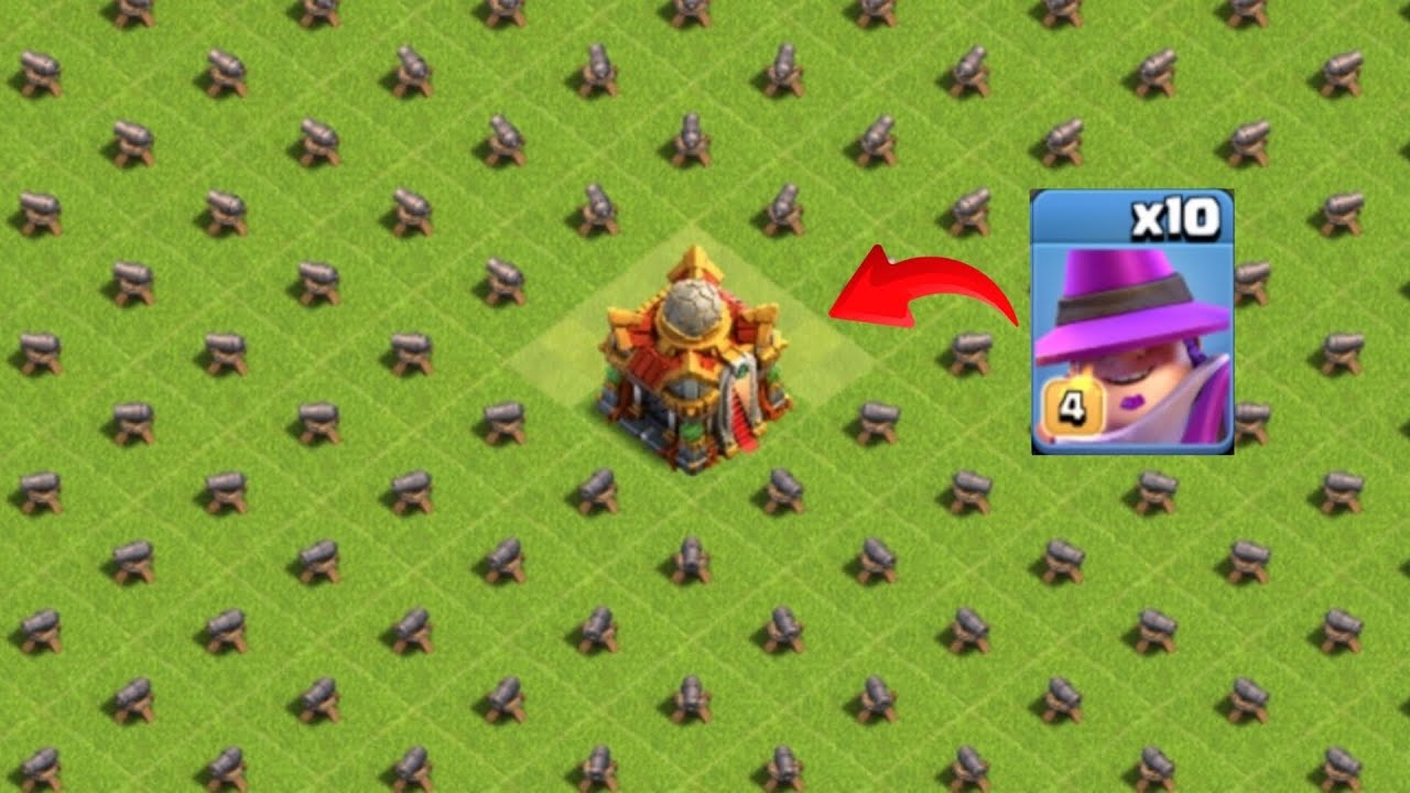 10x Apprentice Warden Vs Level 1 Cannon Base Formation Clash Of Clans ...
