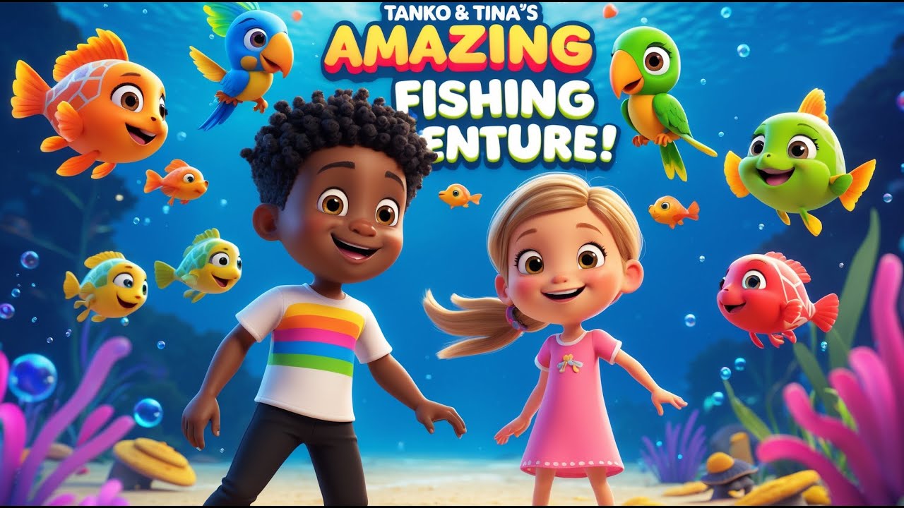 Tanko & Tina’s Amazing Fishing Adventure! 🐟 | Fun Kids Animation ...