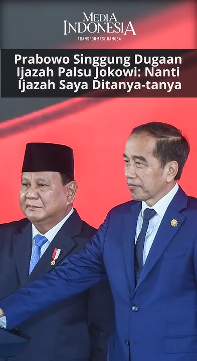 Prabowo Singgung Dugaan Ijazah Palsu Jokowi: Nanti Ijazah Saya Ditanya-tanya - YouTube