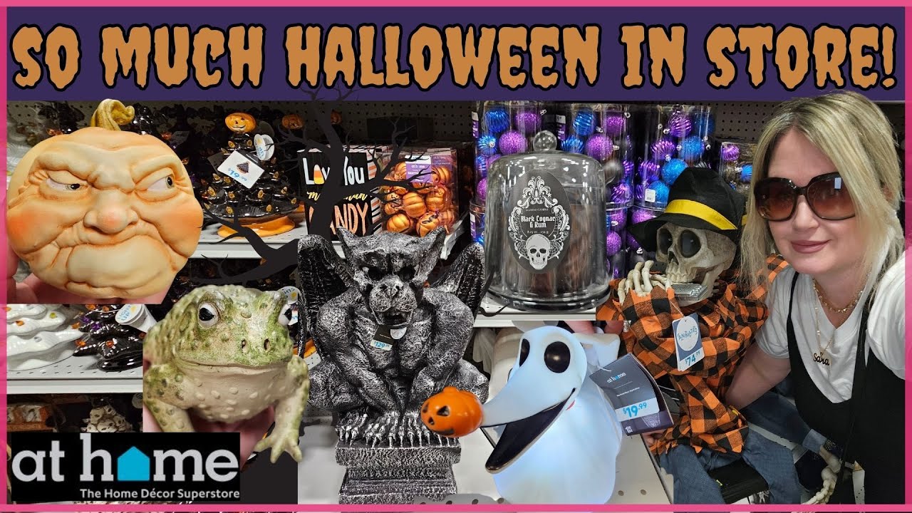 Halloween Decor at the AT HOME STORE | Amazing Finds! | Code Orange | # ...