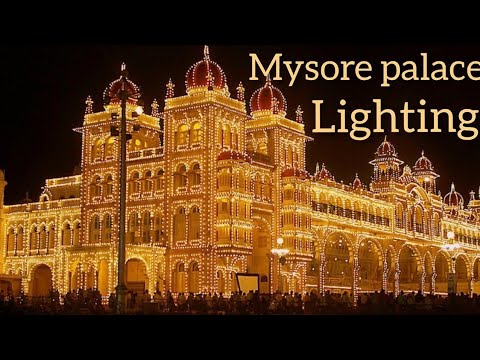 Mysore Palace Light Show Mysore Palace Night view Mysore palace ...