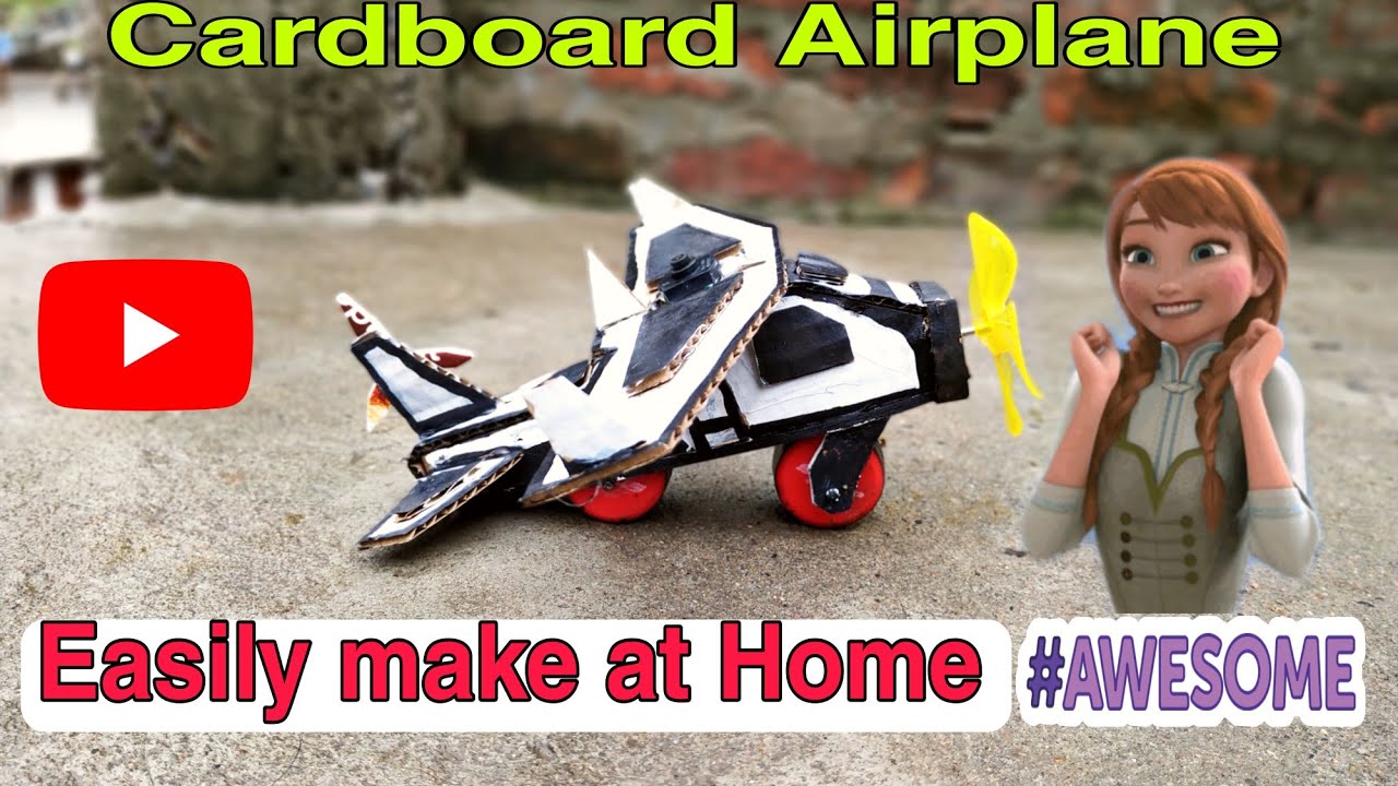 How to make rc plane with cardboard at home| airplane कैसे बनाये|# ...