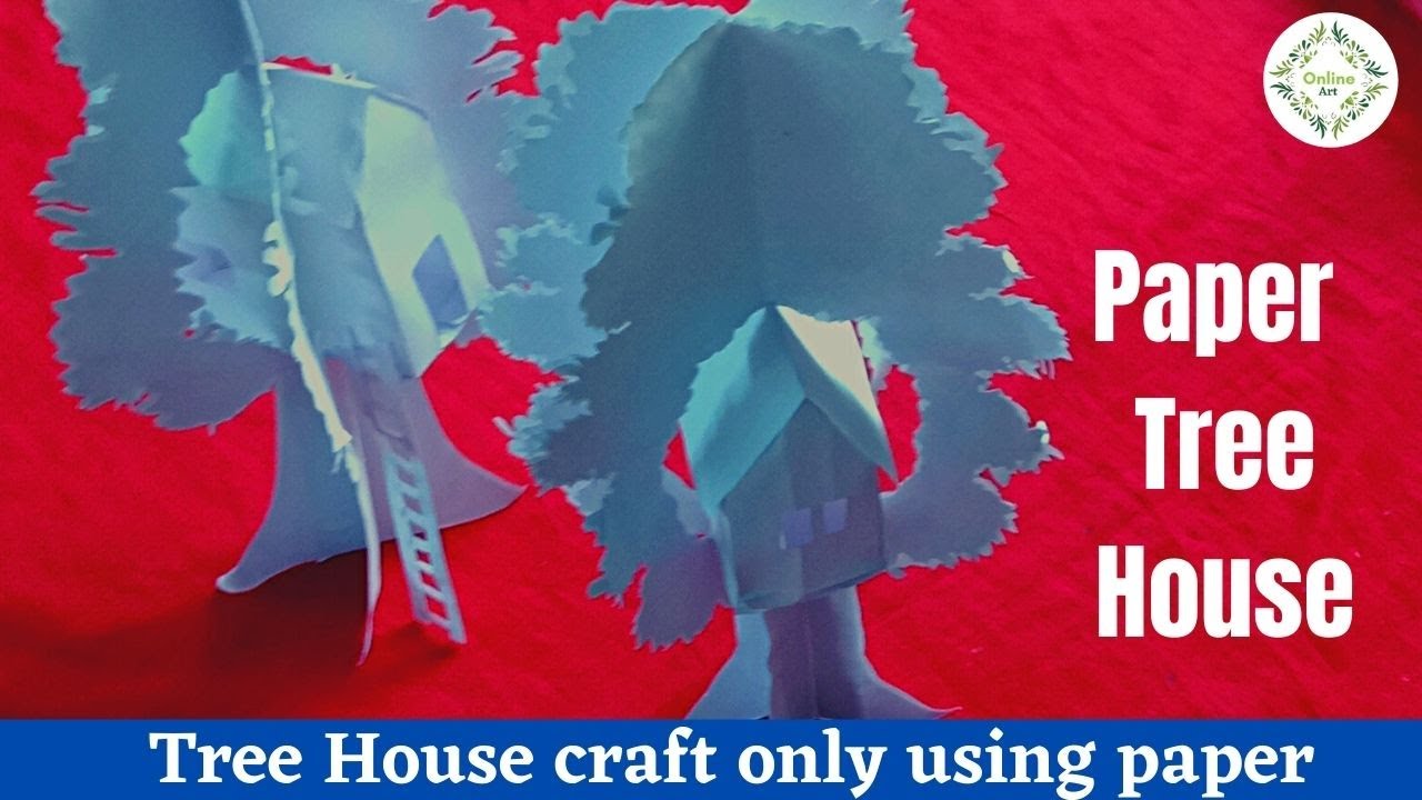 How to Make a Tree House | Home Decoration Craft | Paper Tree House ...