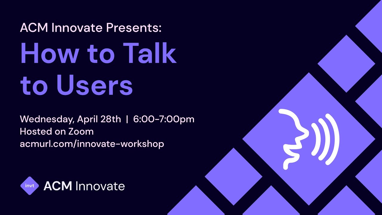 Talking to Users | Spring 2021 - YouTube