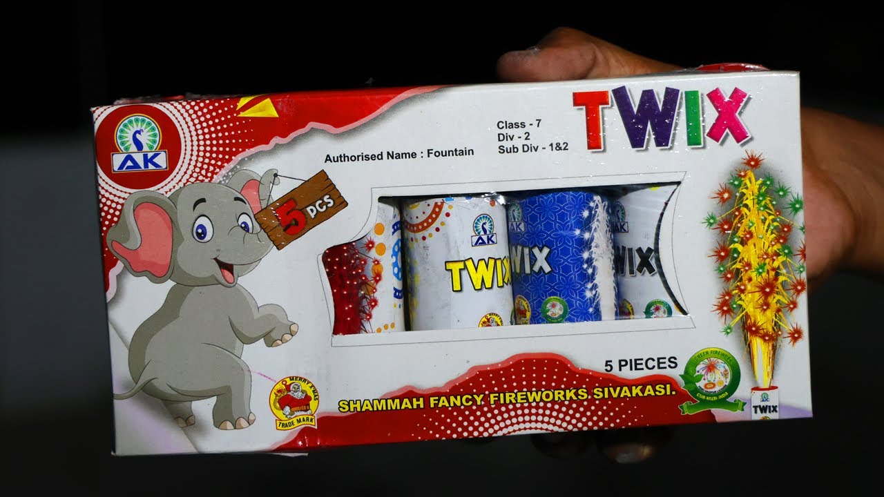 TWIX FOUNTAIN | DIWALI NIGHT CRACKERS | MODERN CRACKERS | SIVAKASI ...