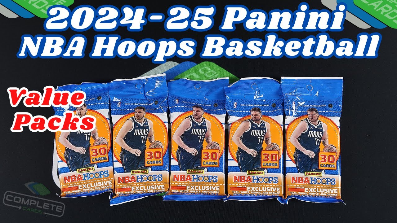 2024-25 Panini NBA Hoops Basketball value pack - YouTube