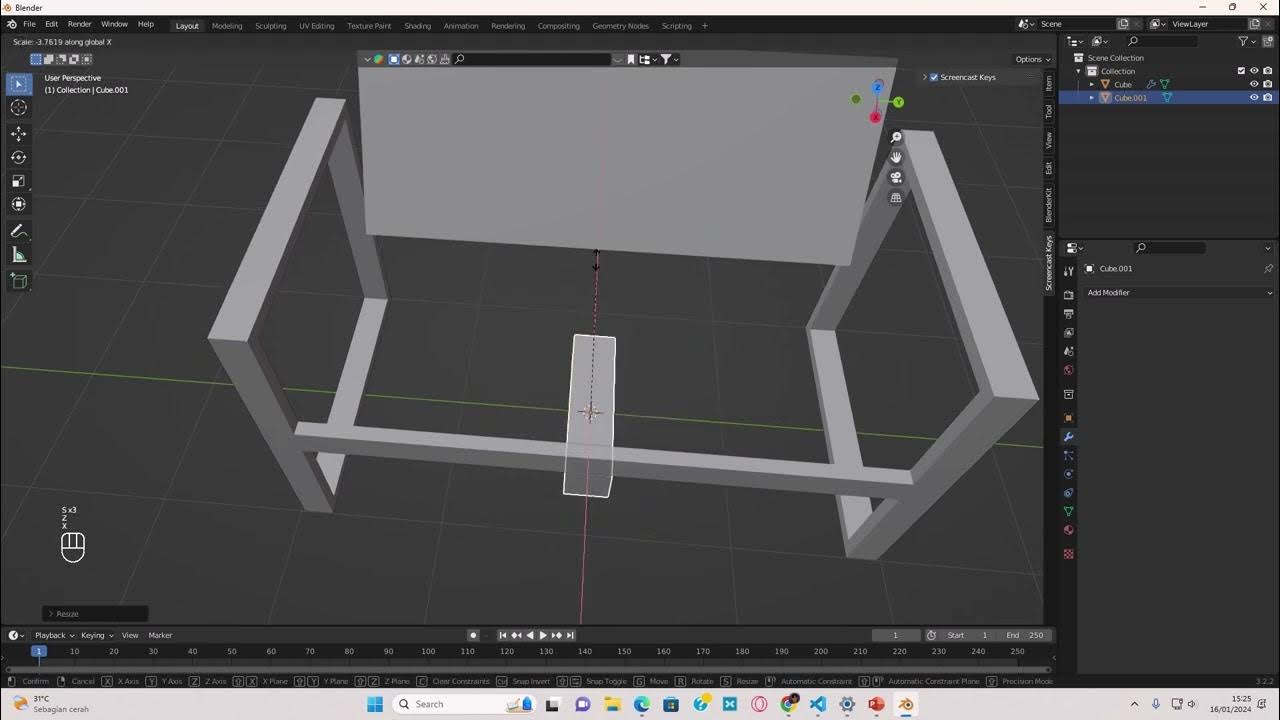 Membuat modeling Sofa Blender 3D (Beginer) - YouTube
