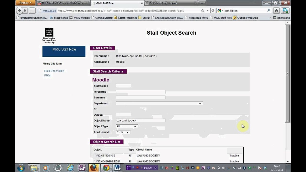 How to add colleagues to your MMU Moodle area (Supervisor Log In ...