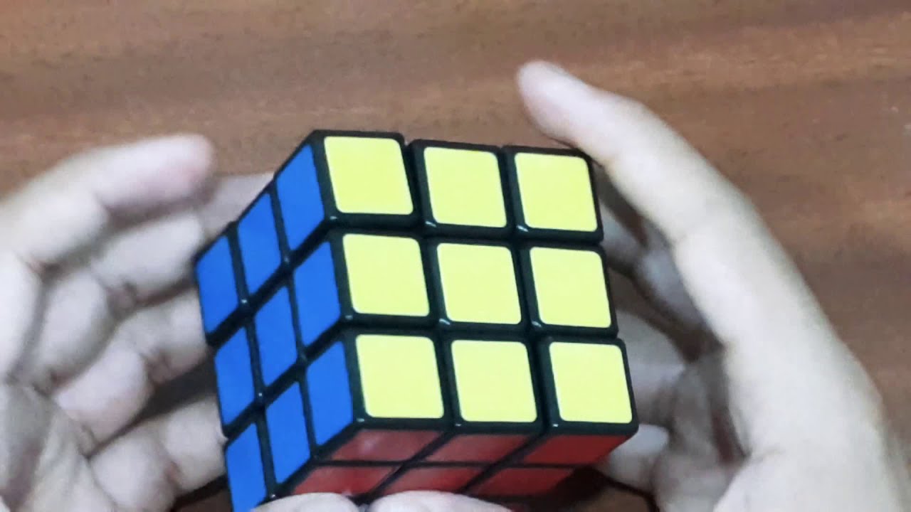 How to solve a rubix cube first layer - YouTube