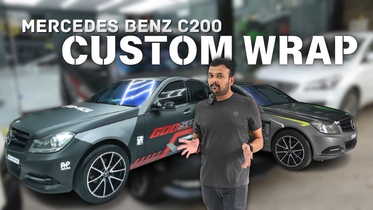 C200 pe kiya ek zabardast custom wrap! Dekhiye amazing transformation ...