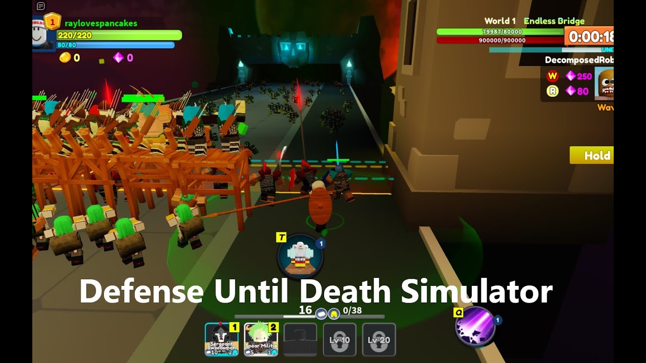 Defense Until Death Simulator Roblox Game Play Tutorial - YouTube