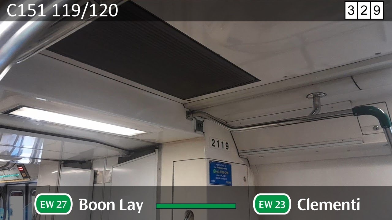(Retired/After EWL Disruption) SMRT C151 119/120 --- [Boon Lay → ...