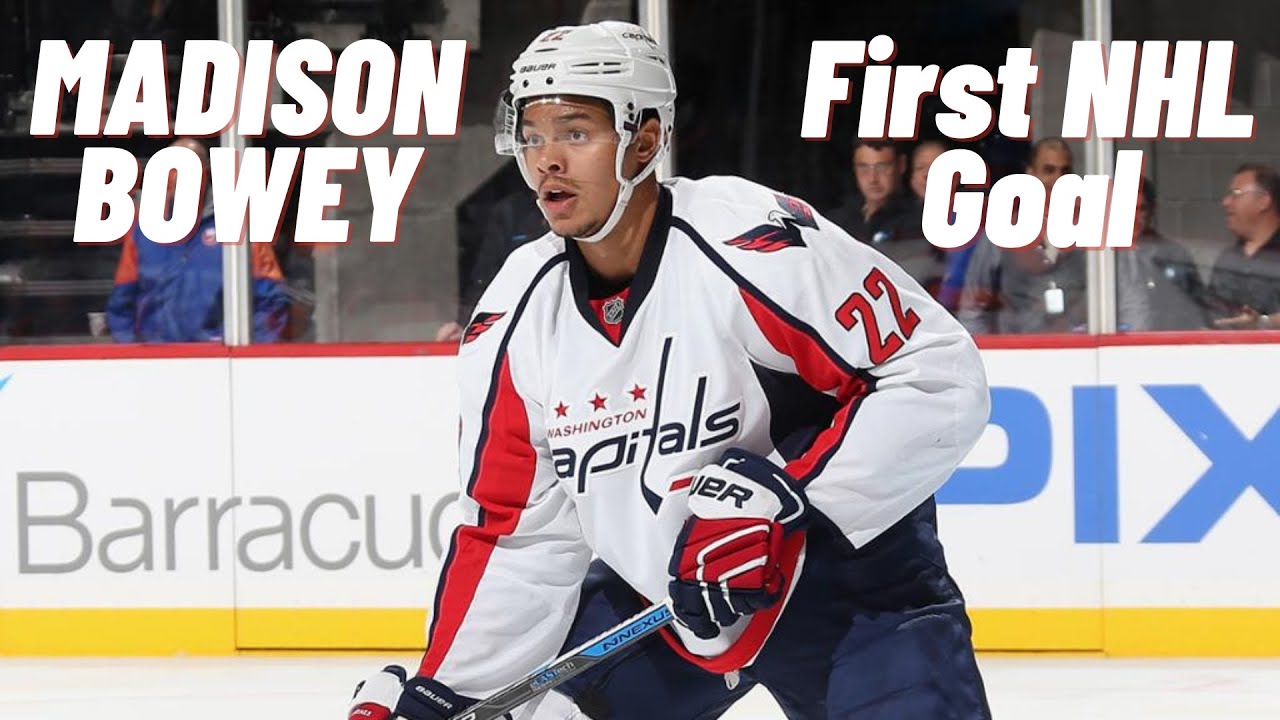 Madison Bowey #22 (Washington Capitals) first NHL goal Dec 29, 2018 ...