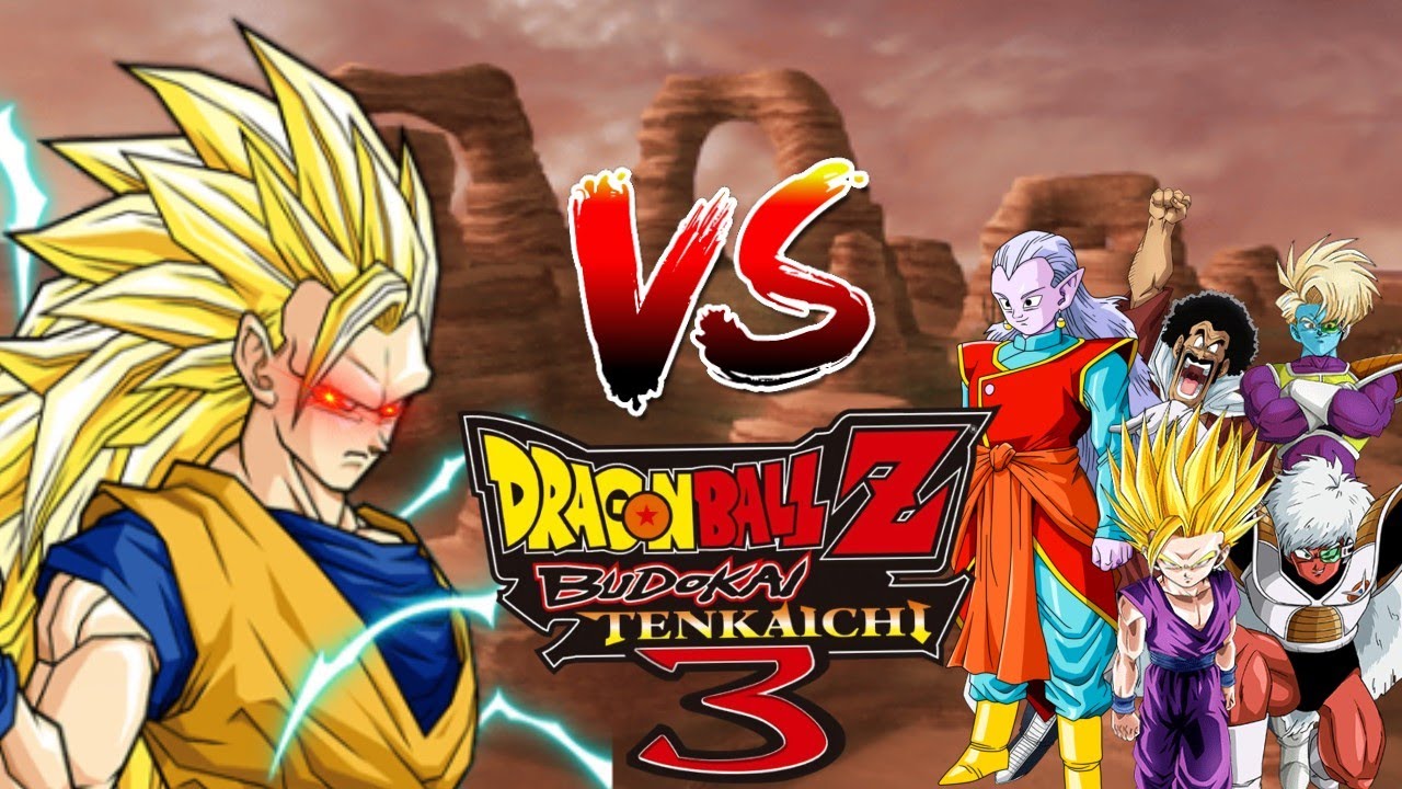 DBZ Budokai Tenkaichi 3 1vs5 Goku End ssj3 - YouTube
