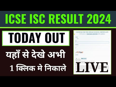 icse isc result 2024 kaise dekhe, icse isc result 2024 kaise check kare ...