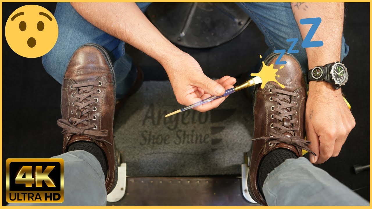 Sit Back and Relax | Angelo Shoe Shine ASMR - YouTube
