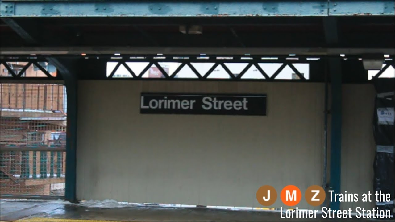 NYC Subway: BMT (J) (M) (Z) Trains at the Lorimer Street Station - YouTube