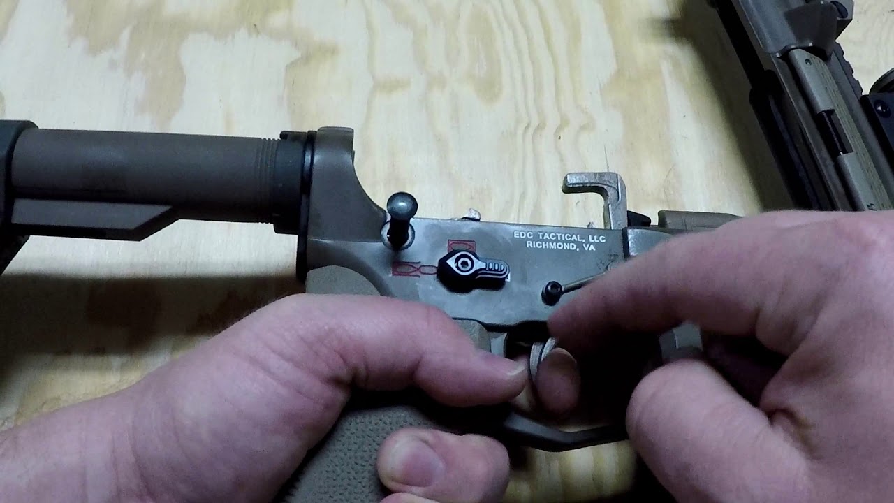 AR-15 - How to get the Upper and Lower together with a FosTech Echo AR-II Trigger - YouTube