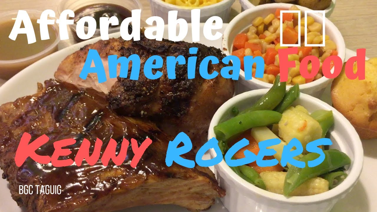 American Food | Kenny Rogers Roasters | Ribs and Roast Chicken - YouTube