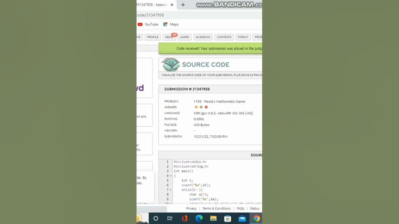 Codeforces Beecrowd Cp Code Happycoding Programming Uri Urionlinejudge