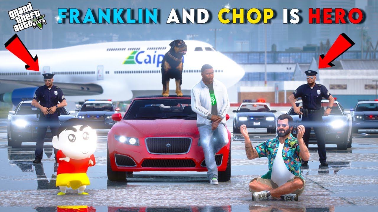 Franklin and Chop risk it all to save Michael and Shinchan | Chaos in ...