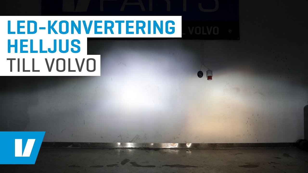LED-konvertering till helljuset på Volvo - YouTube
