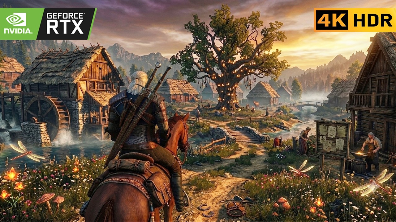 THE WITCHER 3: Wild Hunt (4K 60FPS) | RTX 5090 32GB | Max Graphics ...