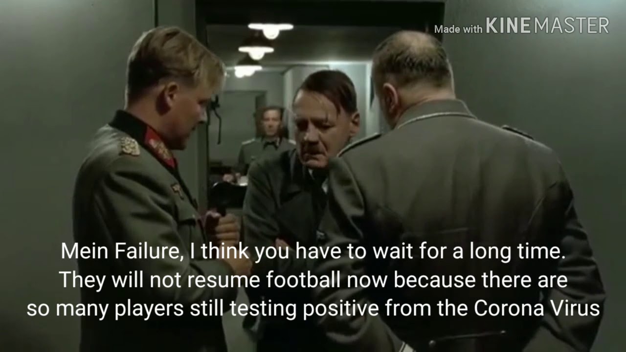 Hitler calls Messi and tell when will football resume - YouTube