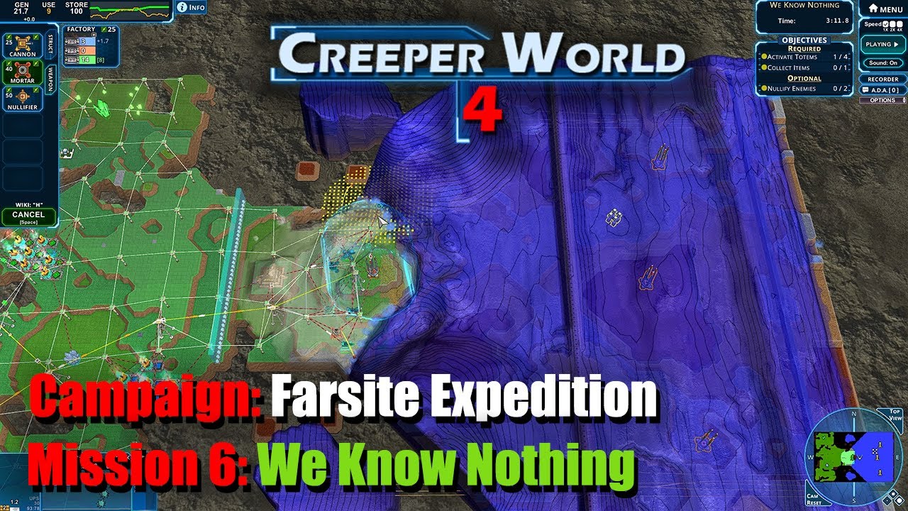 Creeper World 4 - Mission 6: We Know Nothing - Campaign: Farsite Expedition - YouTube