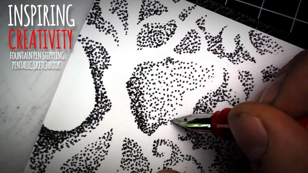 Fountain Pen Ink Stippling | Inspiring Creativity In Others - YouTube