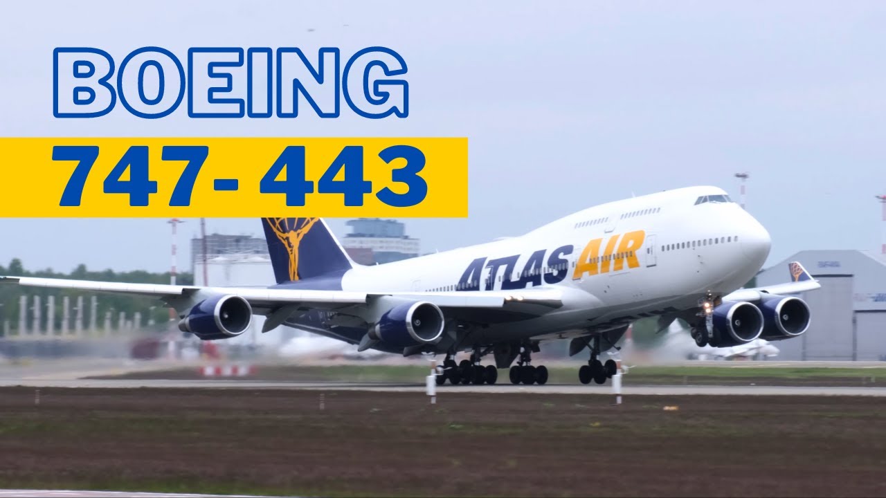 Atlas Air, Boeing 747-443 departure to RMS from RIX | aircraft N481MC ...
