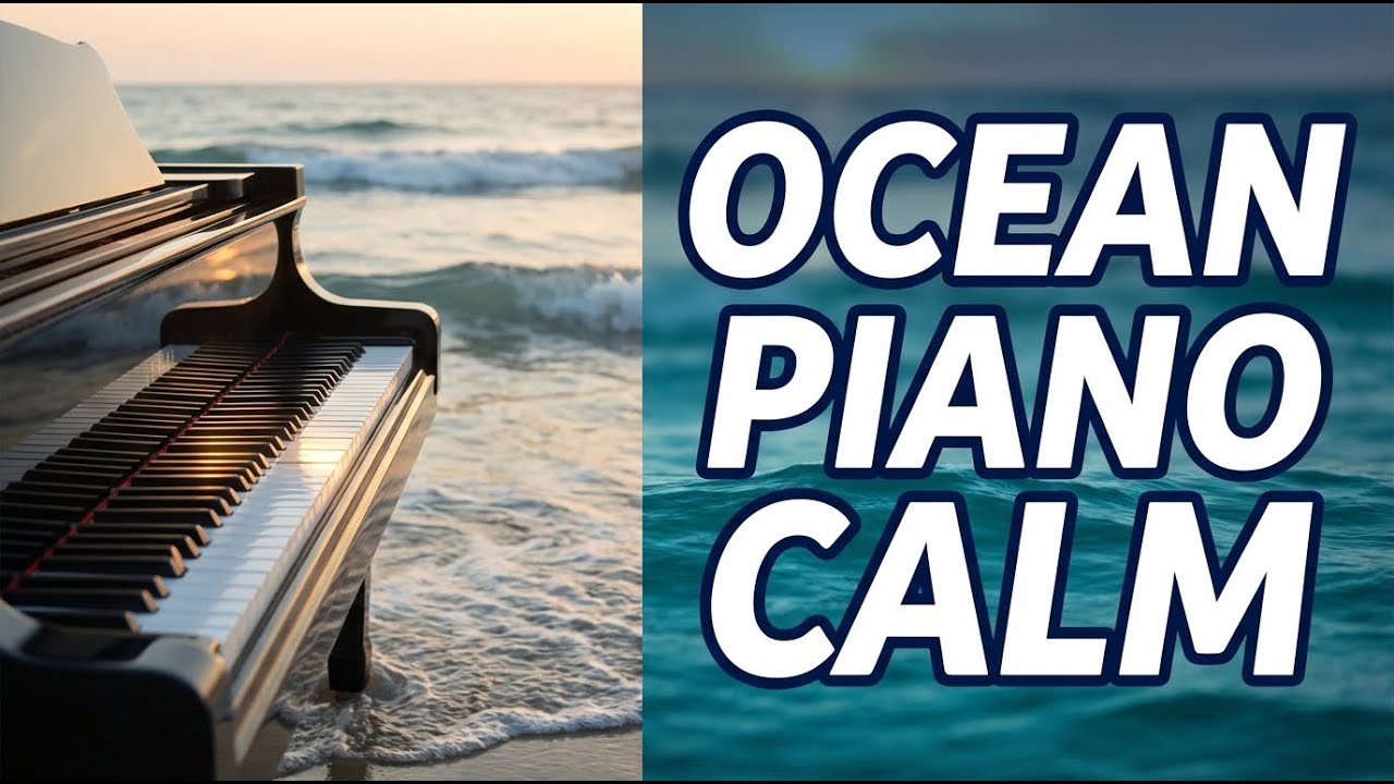 Relaxing Piano with Ocean Waves Deep Calm for Sleep, Study & Meditation ...