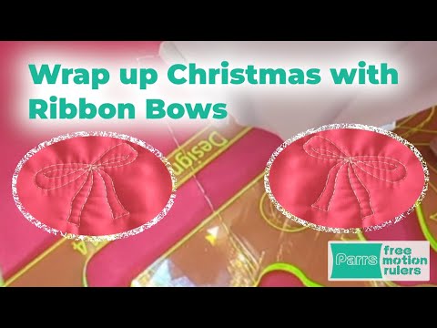 Get TIED up in your quilting with these free motion RIBBONS! - YouTube