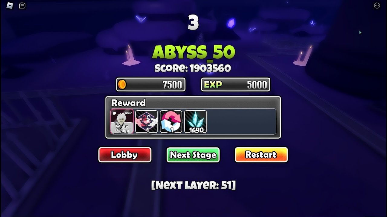 Beating Abyss Dungeon Layer 50 in Anime World Tower Defense (Post Yuta ...