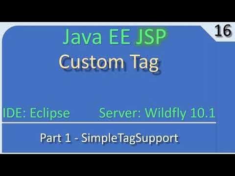 JSP Custom Tag | Part 1/3 Using SimpleTagSupport | JavaEE JSP Tutorial #16 - YouTube