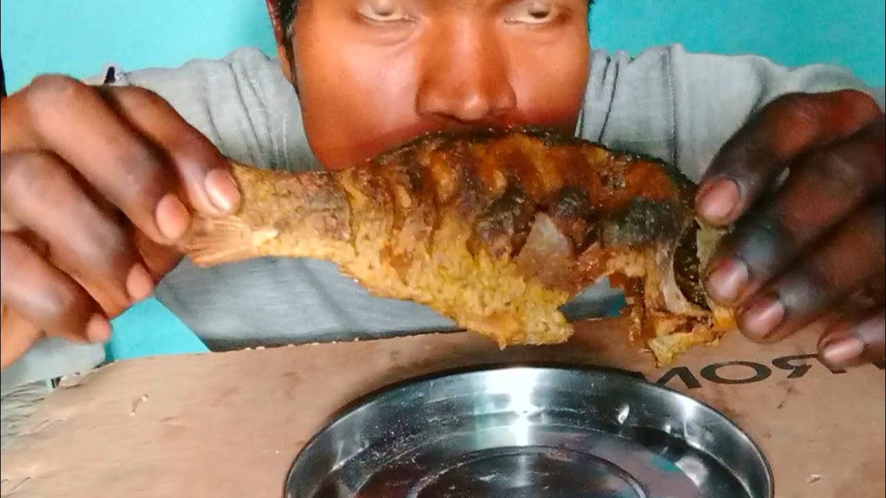 Big Fish Fry Eating | Whole Fish Fry Eating |Fish Fry Recipe | Eating ...