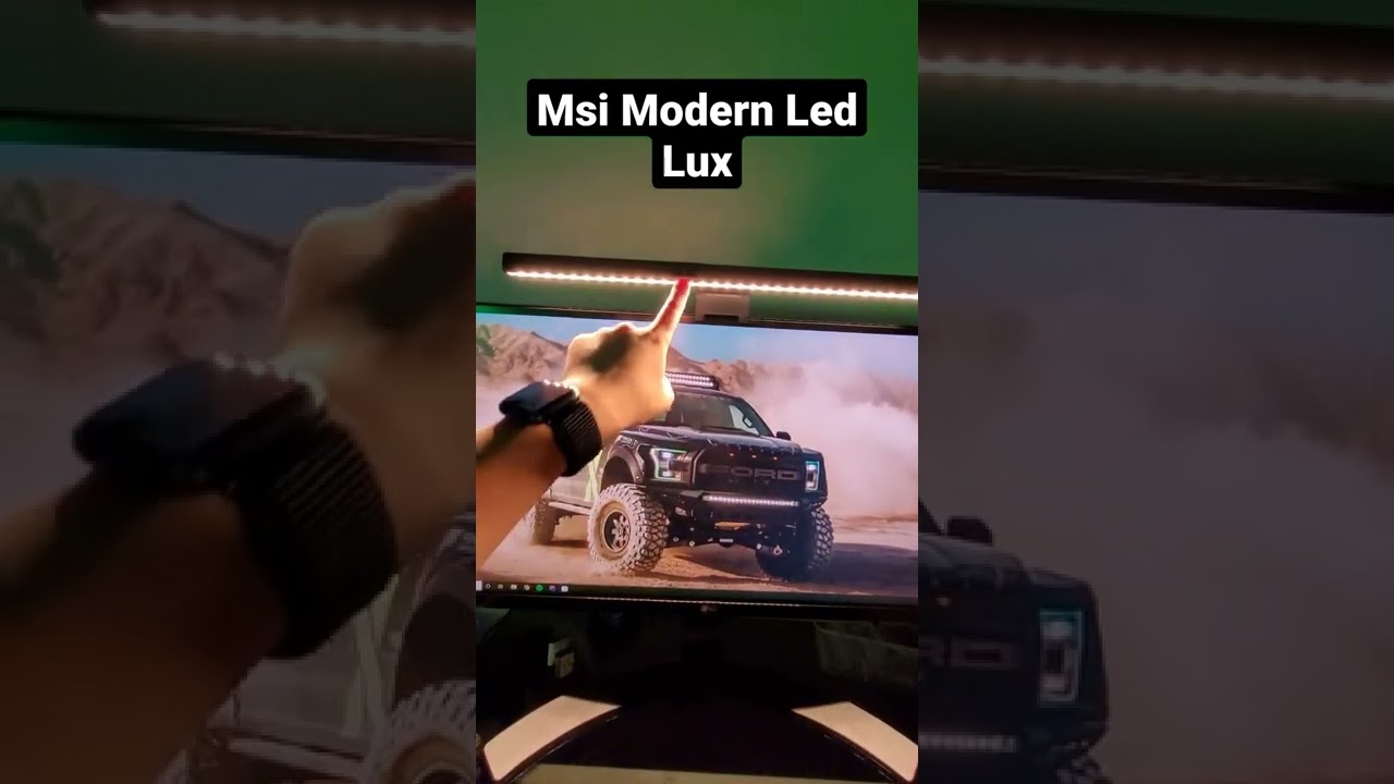 MSI Modern Led Lux Screen Light Bar - YouTube