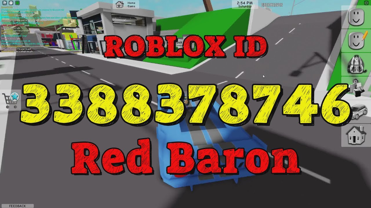 The Red Baron Roblox Song Codes - YouTube