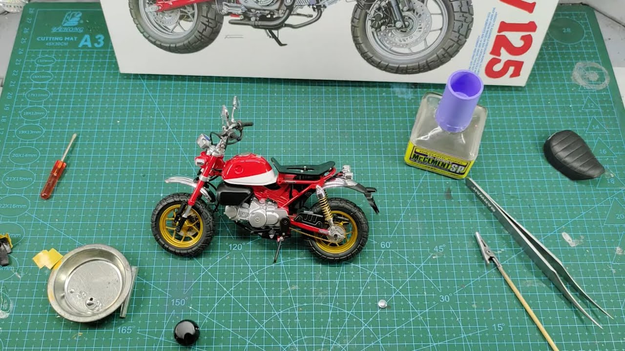 Building 1/12 Tamiya Monkey 125 Scale Model Custom I Tiến Rùi Vlog ...