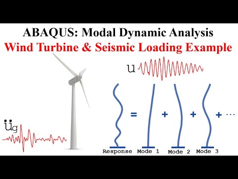 #29 ABAQUS Tutorial: Modal dynamic analysis | Wind Turbine Example - YouTube