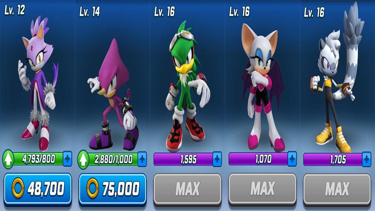 Sonic Forces My Top 5 Rare Characters (Blaze, Espio, Jet, Rouge, Tangle ...