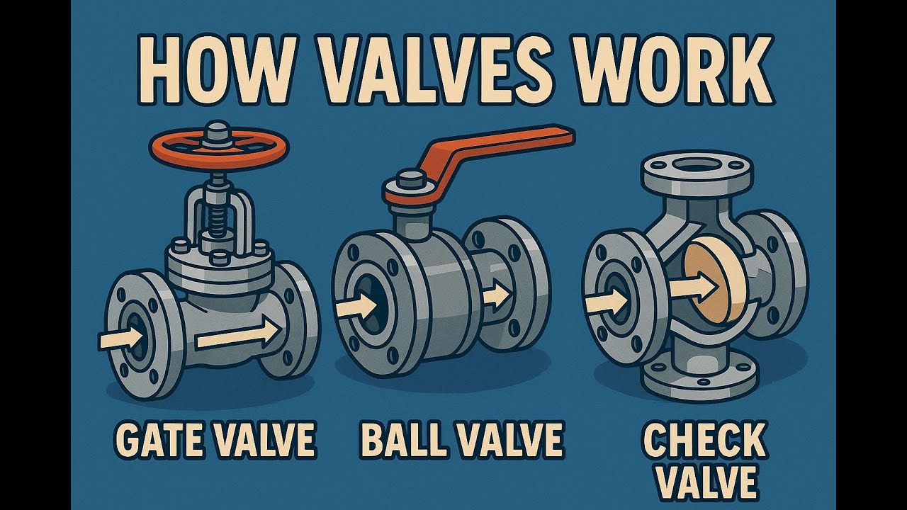 Valve Basics: How Different Valves and Check Valves Operate - YouTube
