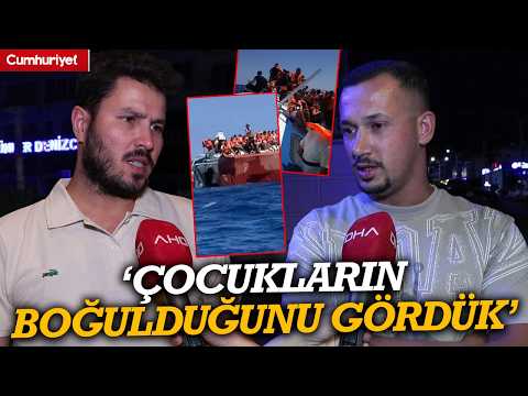 Girne açıklarında alabora olan gemiden kurtulan yolcular o anları anlattı: Boğulduklarını gördük...