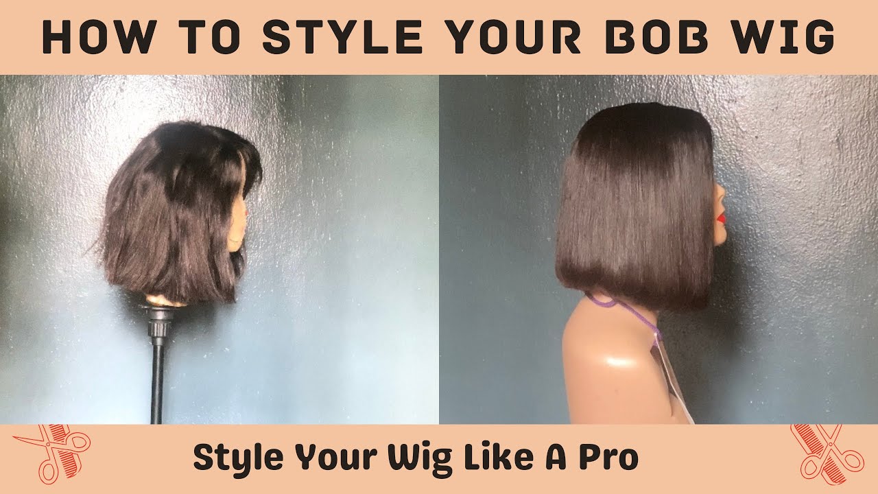 How To Style Your Bob Wig | Short Closure Bob Wig | Step By Step Way Of ...