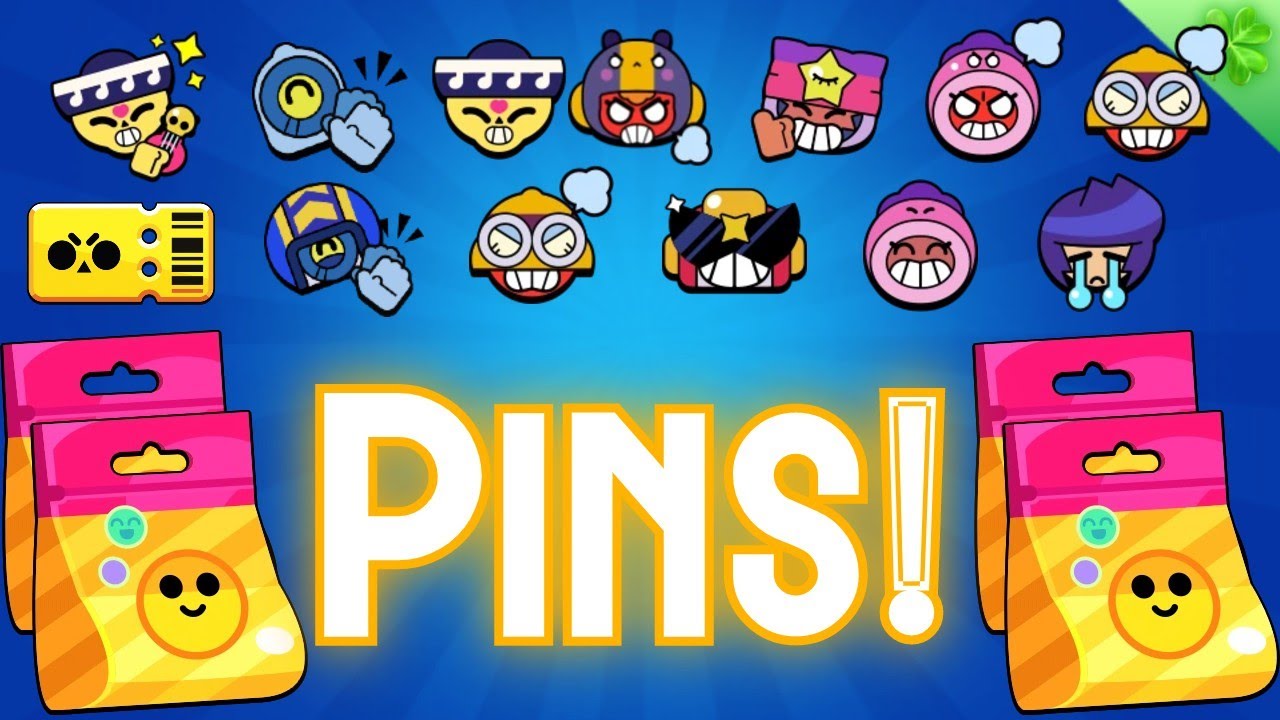 🛍4 Pin Packs! Brawl Stars (S6) - YouTube