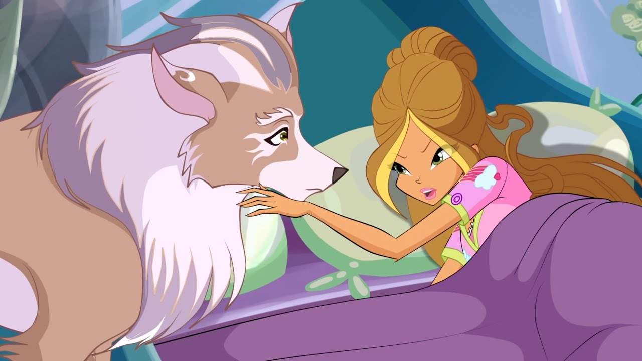 Flora tells Amarok to let her sleep in peace | Winx Club Clip - YouTube
